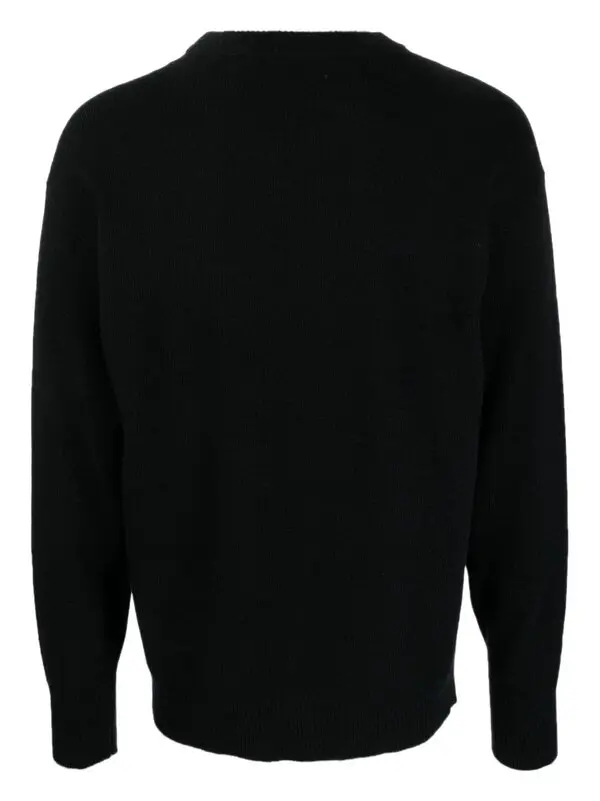 NUUR Crew-neck Knitted Jumper - Black