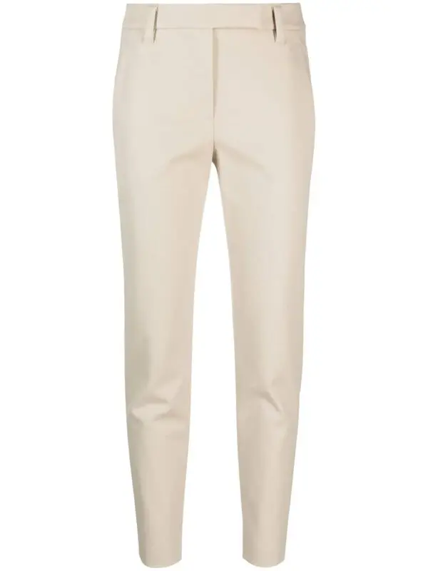 Brunello Cucinelli Gabardine Cropped Trousers