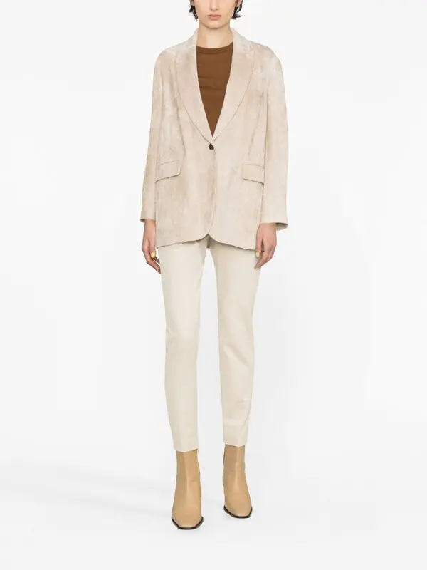 Brunello Cucinelli Gabardine Cropped Trousers