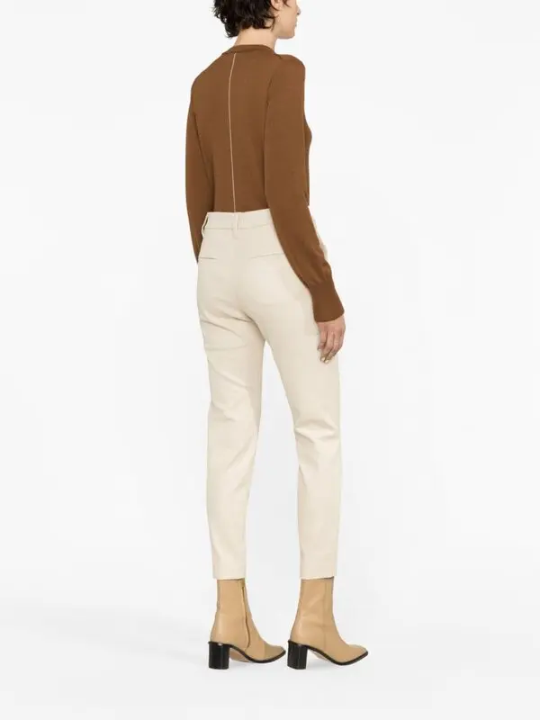 Brunello Cucinelli Gabardine Cropped Trousers