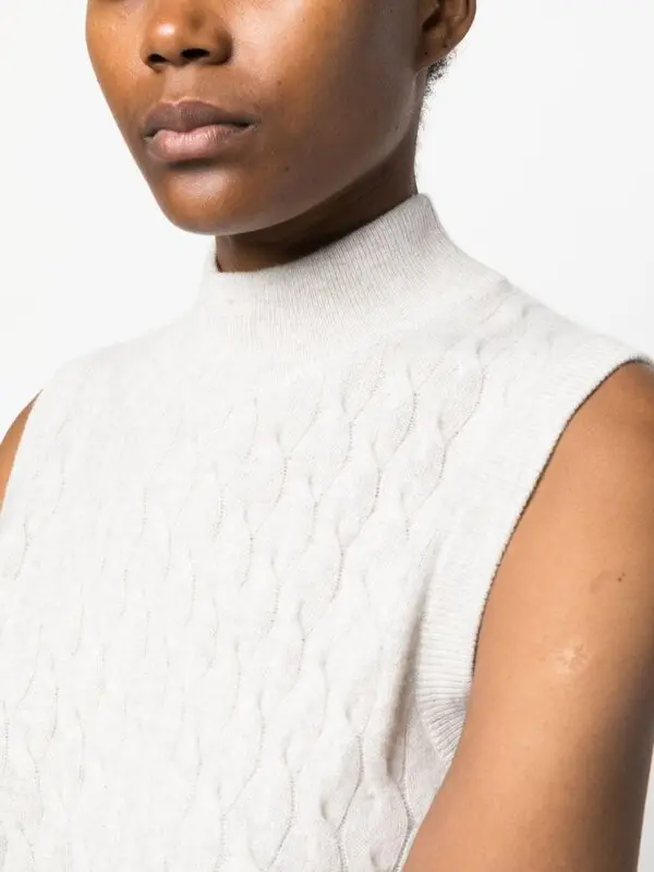 Brunello Cucinelli Cable-knit Cashmere Vest