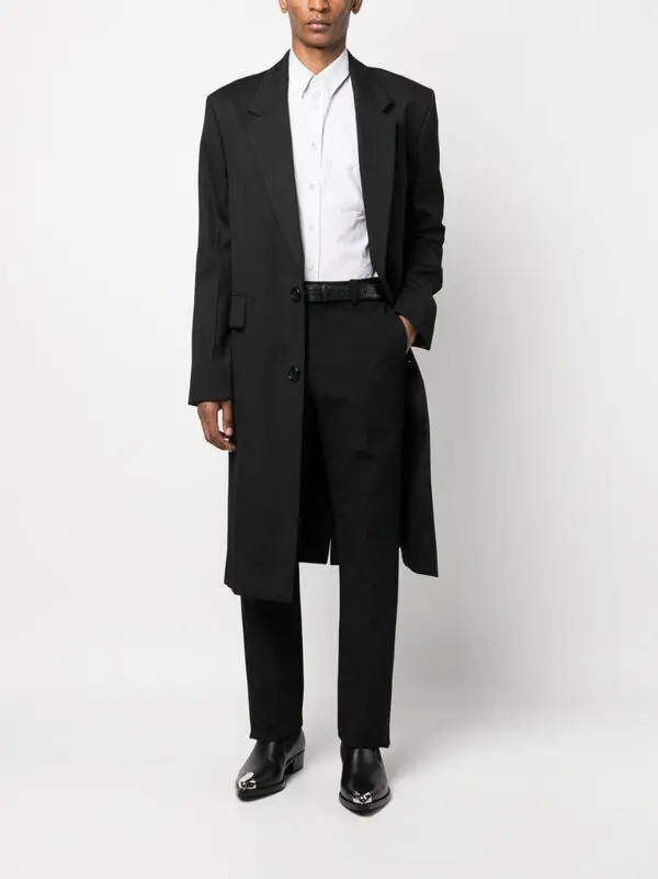 Saint Laurent Striped Long-sleeve Cotton Shirt - White