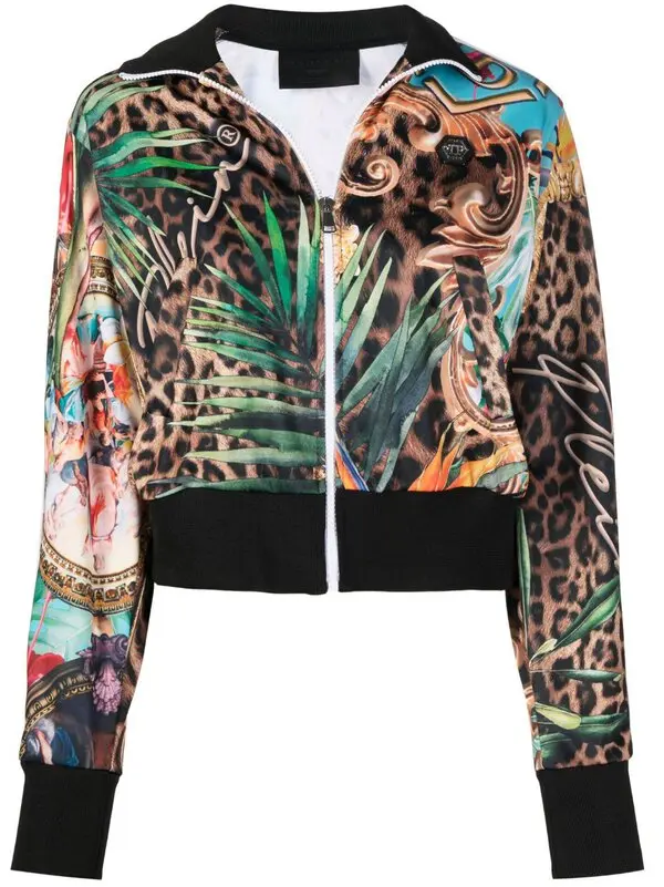 Philipp Plein Printed Jacket - Black