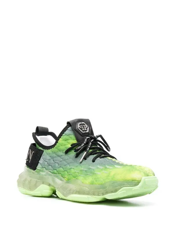 Philipp Plein Runner Hyper $hock Sneakers - Yellow