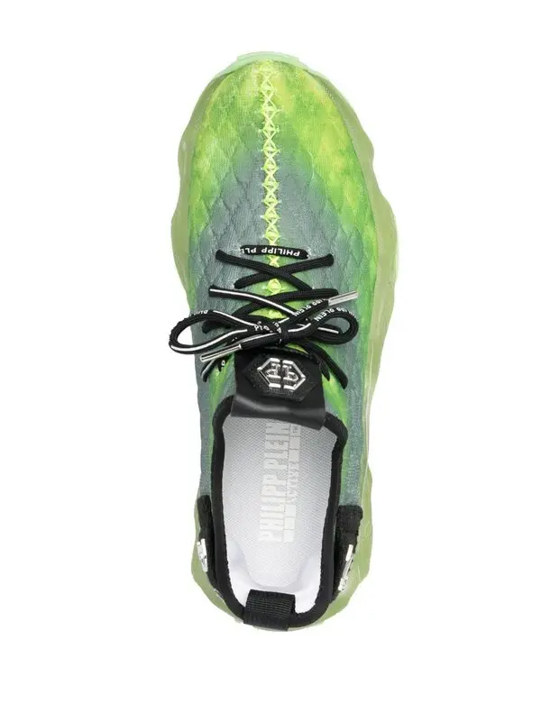 Philipp Plein Runner Hyper $hock Sneakers - Yellow