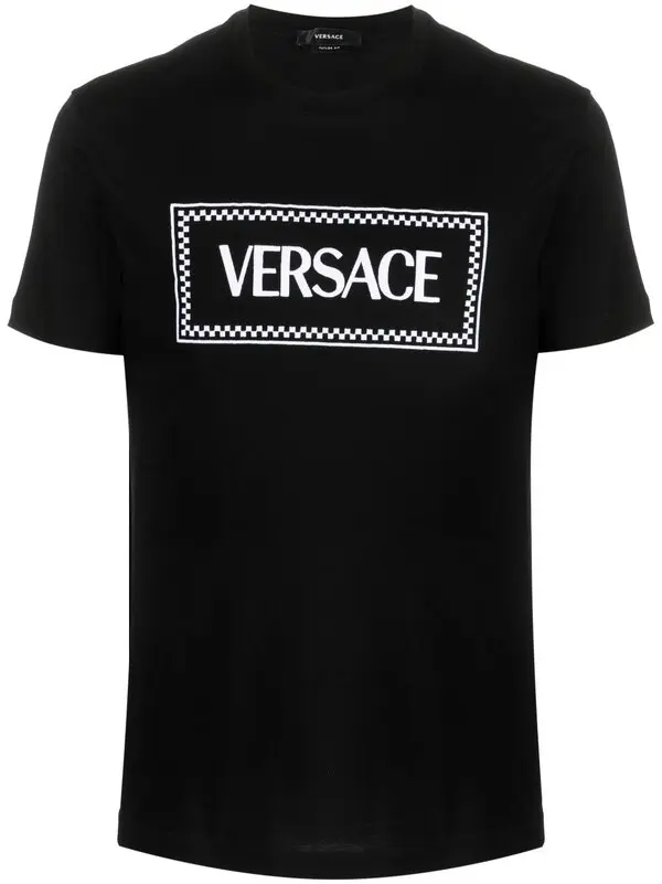 Versace Logo-detail T-shirt - Black