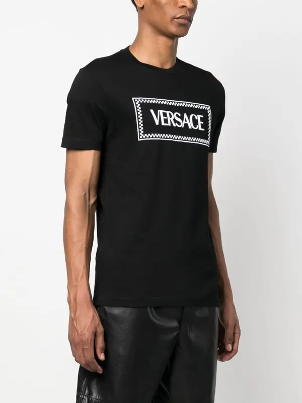 Versace Logo-detail T-shirt - Black