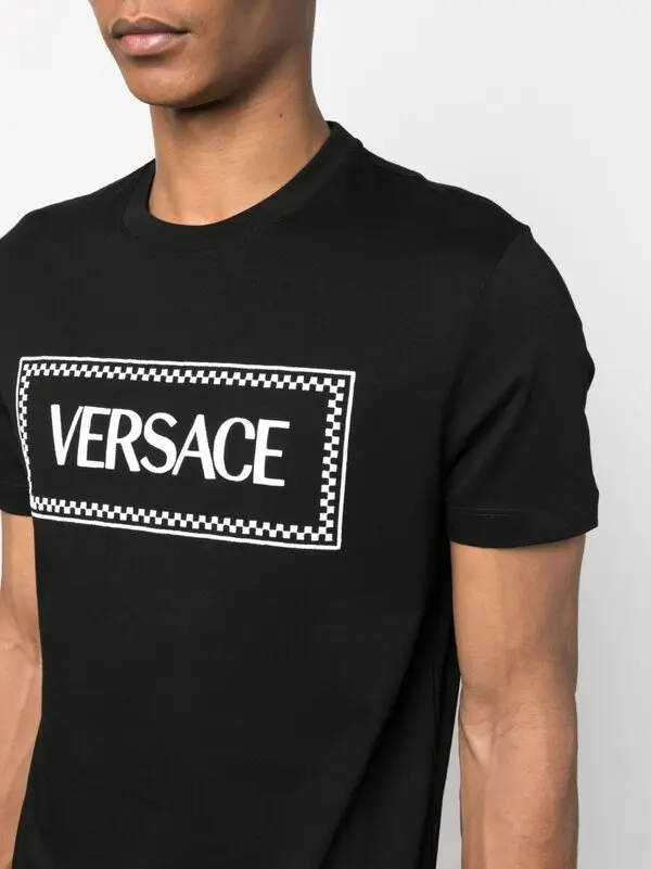 Versace Logo-detail T-shirt - Black