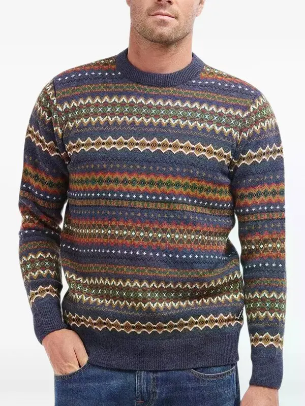 Barbour Graphic-print Wool Jumper