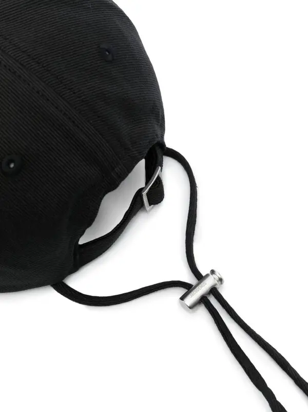 Jacquemus The Artichaut Frayed-edge Cap - Black
