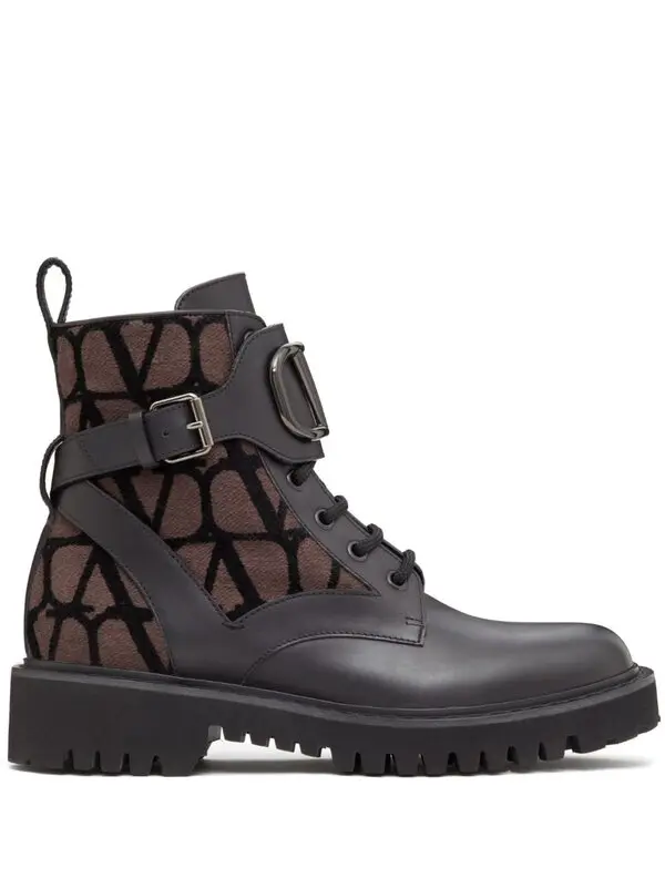 Valentino Garavani 35mm Vlogo Signature Combat Boots