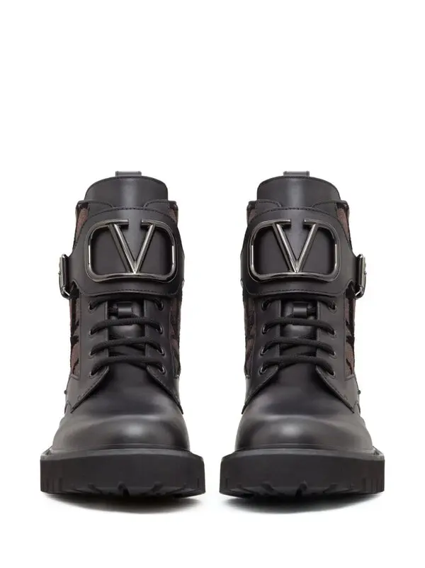 Valentino Garavani 35mm Vlogo Signature Combat Boots
