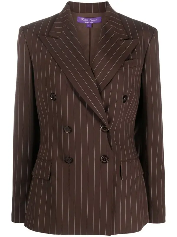 Ralph Lauren Safford Striped Wool Blazer