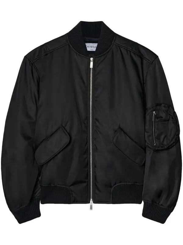 Off-White Zip-fastening Bomber Jacket
