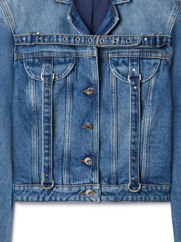 Off-White Belted Denim Jacket