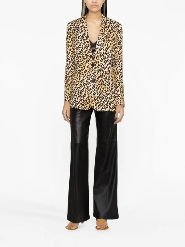 Dsquared2 Leopard-print Single-breasted Blazer