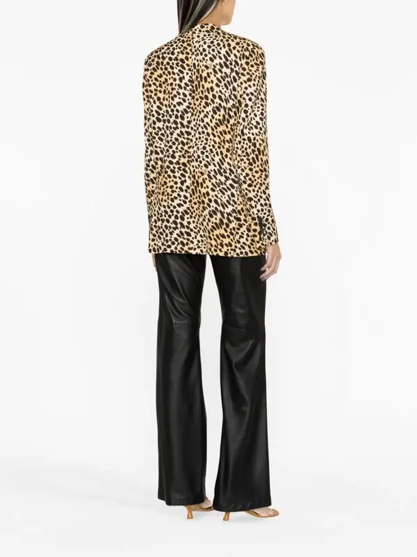 Dsquared2 Leopard-print Single-breasted Blazer