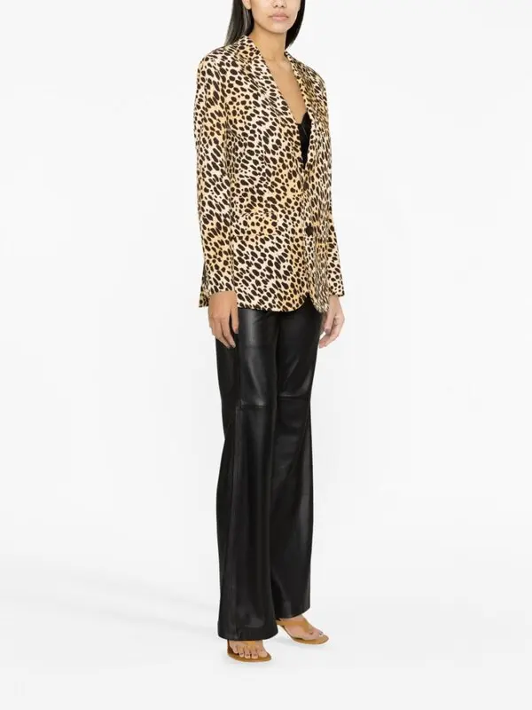 Dsquared2 Leopard-print Single-breasted Blazer