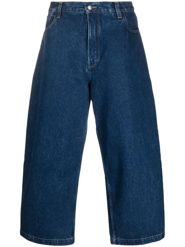 Studio Nicholson Cropped Wide-leg Jeans - Blue