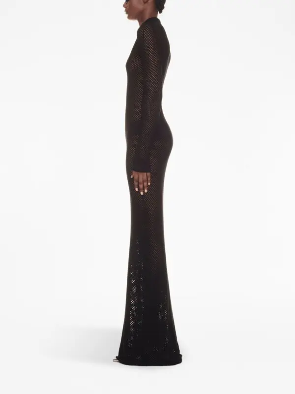 Off-White Netted Maxi Polo Dress