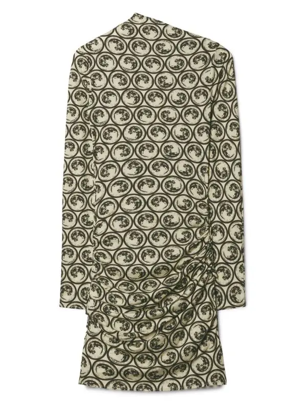 Off-White Moon-print Asymmetrical Dress
