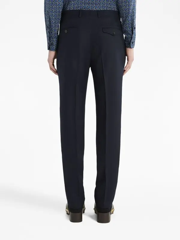 Etro Pressed-crease Trousers - Blue