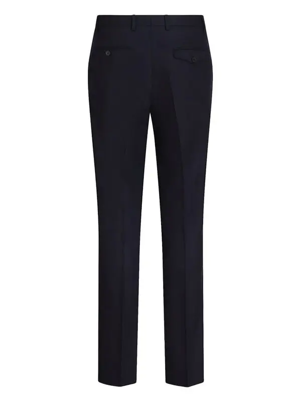 Etro Pressed-crease Trousers - Blue