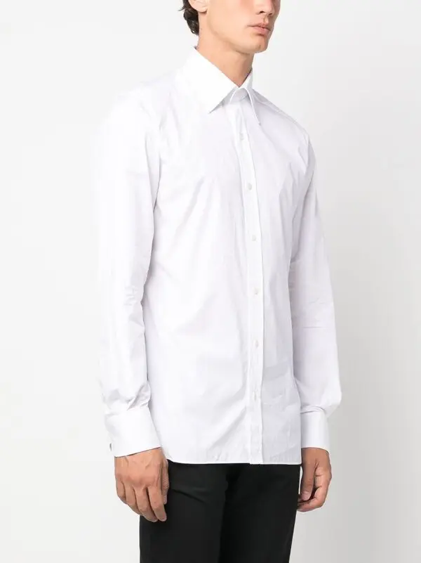TOM FORD Button-down Cotton Shirt - White