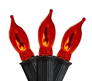 NORTHLIGHT 10ct Flickering Flame C7 Halloween L Ights - One-color