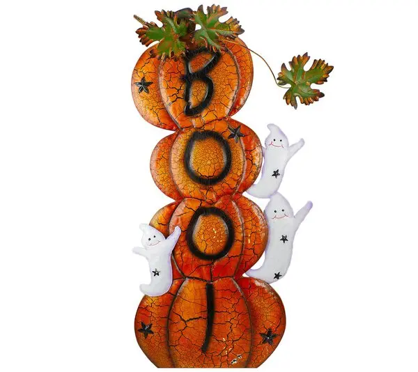 NORTHLIGHT 33' Stacked Pumpkins Outdoor Decorat Ion - One-color