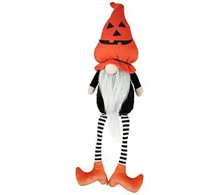 NORTHLIGHT 22' Halloween Gnome W/striped Dangli Ng Legs - One-color