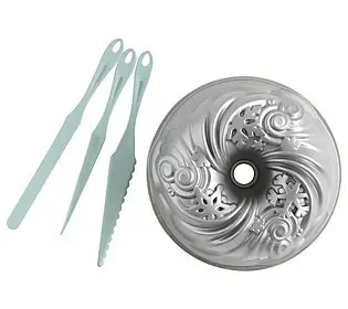 NORDICWARE Let It Snow Bundt Pan & Bundt Tool T - One-color