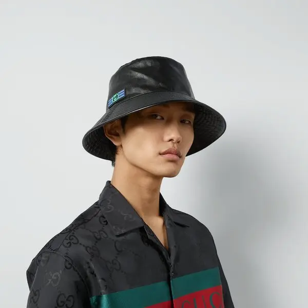 Gucci Gg Crystal Bucket Hat - Black | Editorialist