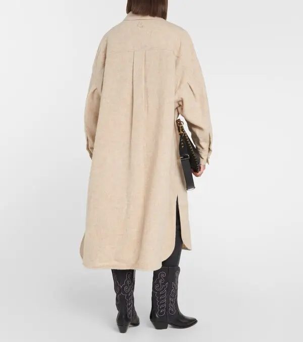MARANT ETOILE Fontia Wool-blend Coat