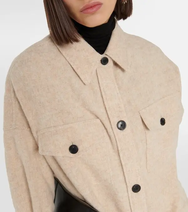 MARANT ETOILE Fontia Wool-blend Coat