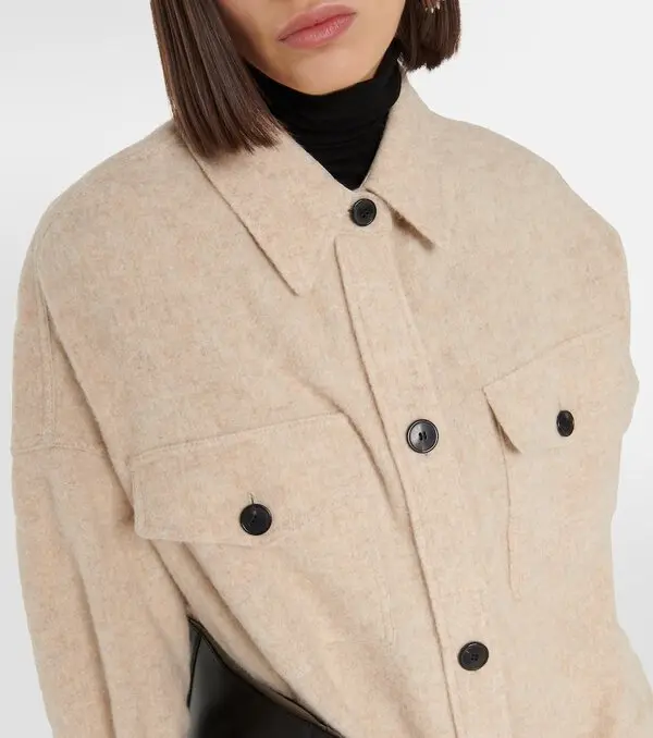 MARANT ETOILE Fontia Wool-blend Coat
