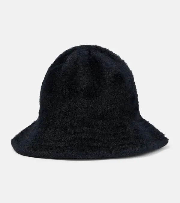 Isabel Marant Holmy Embroidered Bucket Hat - Black