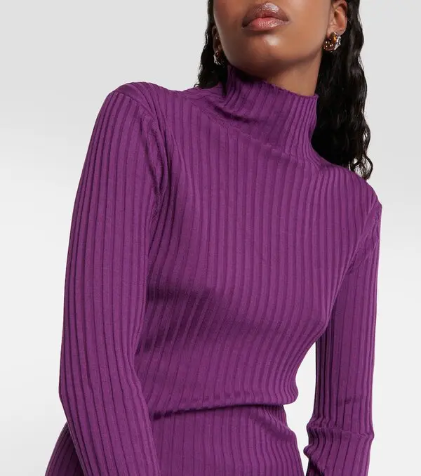 Plan C Ribbed-knit Wool Sweater