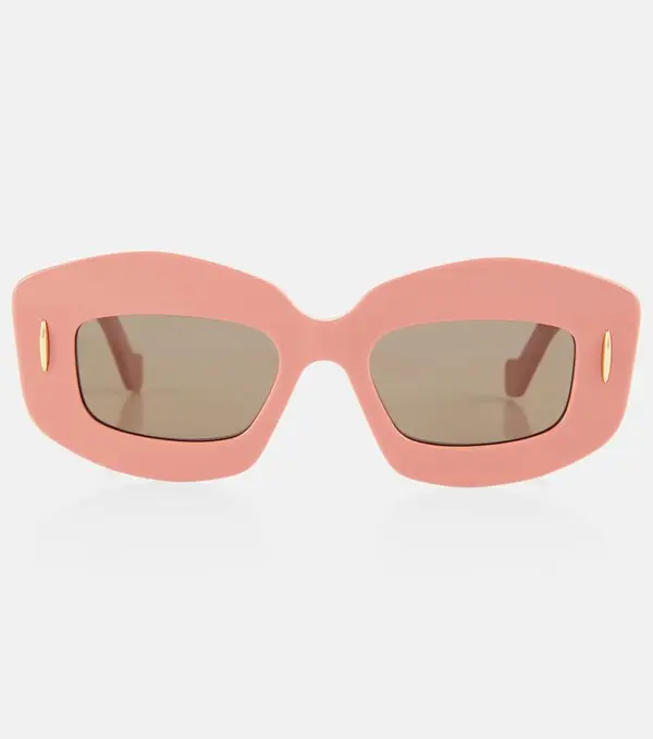 Loewe Screen Rectangular Sunglasses In Pink - 30% Off 
