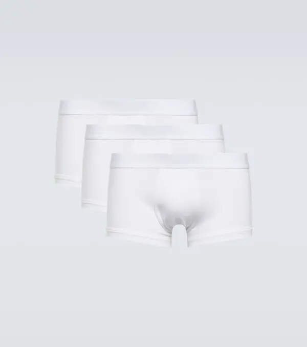 Giorgio Armani Set Of 3 Boxer Briefs - White