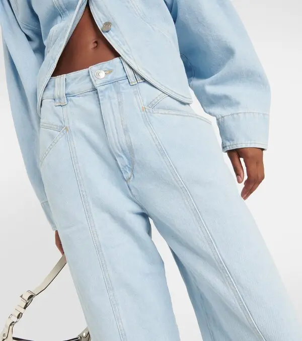 Isabel Marant Étoile Vetan Straight Jeans - Blue