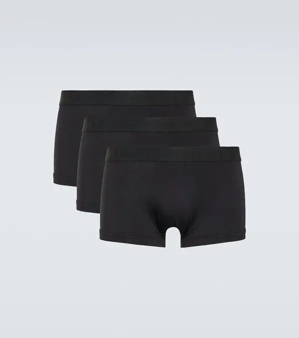 Giorgio Armani Set Of 3 Boxer Briefs - Black