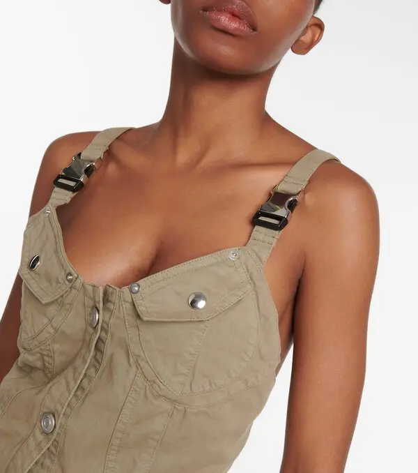 Coperni Utility Cotton Bustier Top