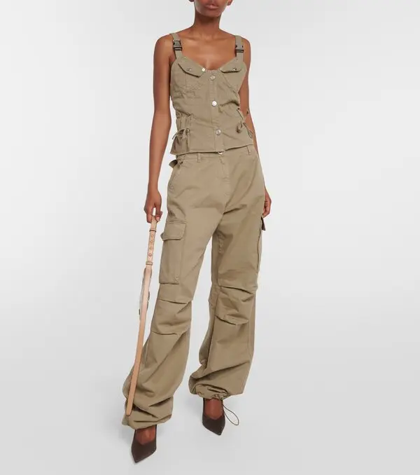 Coperni Utility Cotton Bustier Top