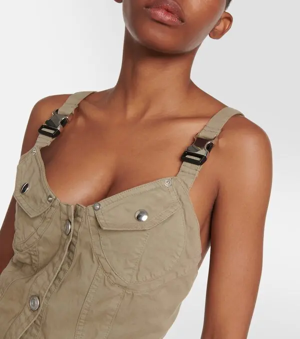 Coperni Utility Cotton Bustier Top