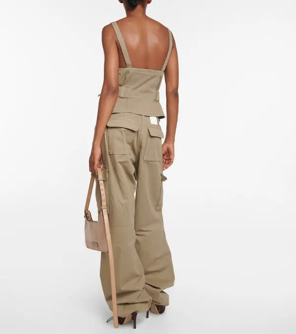 Coperni Utility Cotton Bustier Top