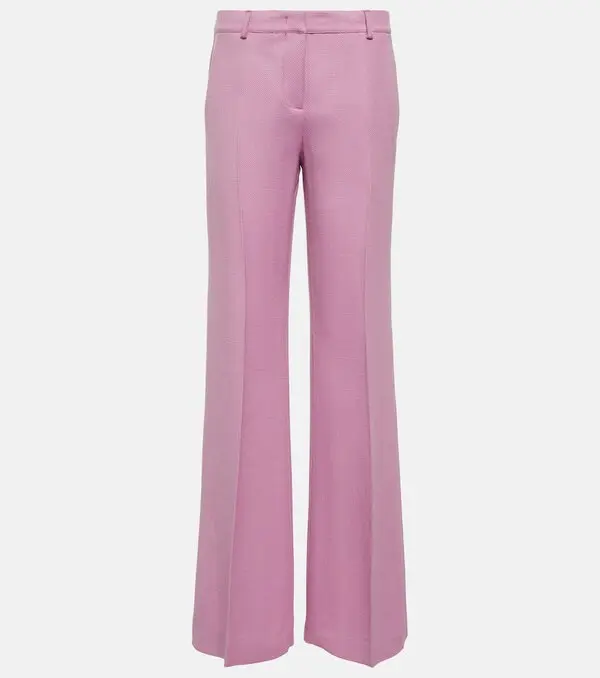 Etro Wide-leg Wool-blend Pants