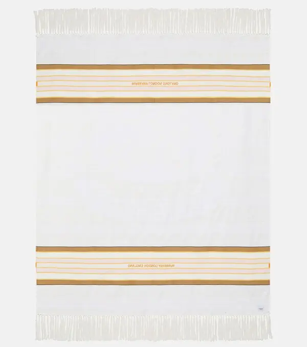Burberry Striped Cotton Blanket
