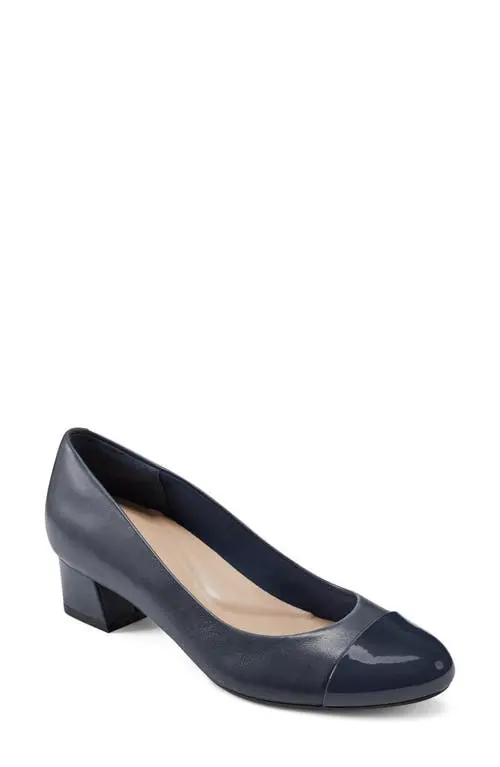 Easy Spirit Lucinda Cap Toe Pump - Dark Blue