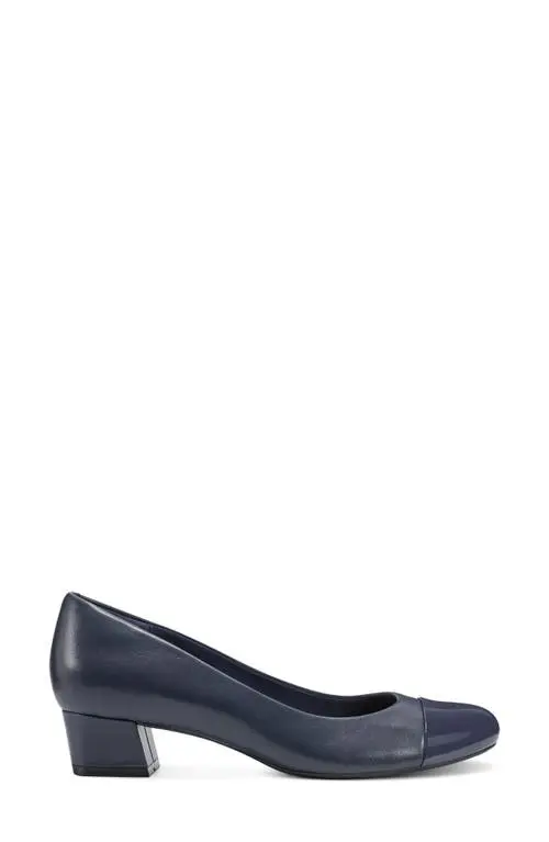 Easy Spirit Lucinda Cap Toe Pump - Dark Blue